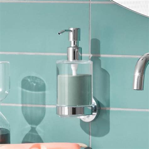 Emco Round Distributeur de savon liquide à coller à visser chrome