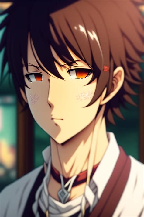 Lexica Cute Anime Man With Messy Hair And Short Beard