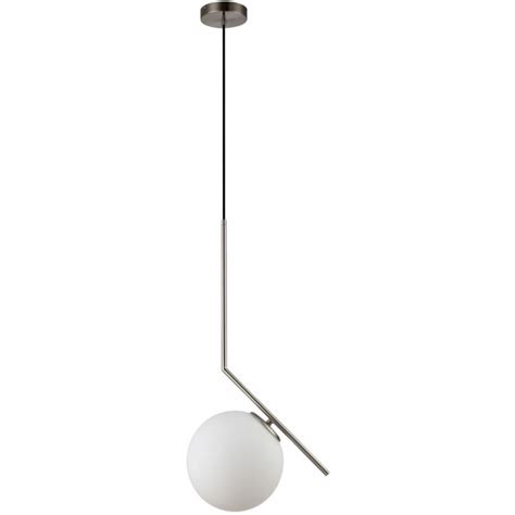 Mde Sn Lampa Wisz Ca Szklana Cm Italux Nikiel Satynowy