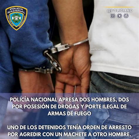 Policía Nacional apresa dos hombres dos por posesión de drogas y porte