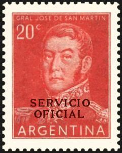 Stamp José Francisco de San Martín 1778 1850 ovpt Argentina
