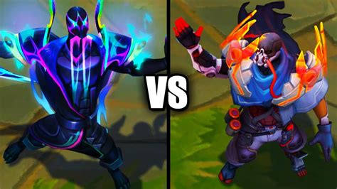 Empyrean Pyke Vs PROJECT Pyke Legendary Skins Comparison League Of