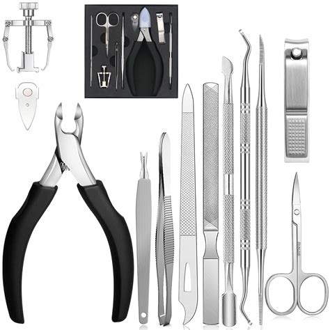 12 Stücke Nagelschere Fussnägel Set Super scharf Nagelzange für Dicken