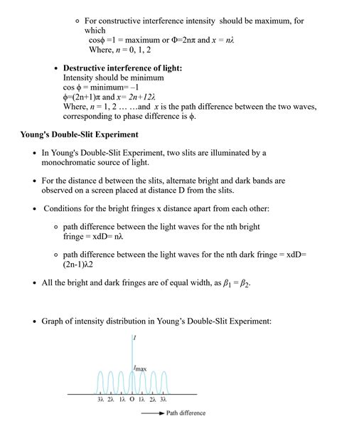 SOLUTION Class 12 Physics Wave Optics Revision Notes Studypool