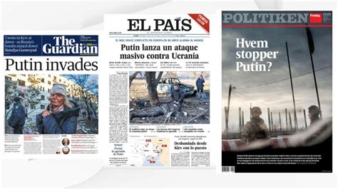 Guerre En Ukraine Leffroi Et Lhorreur Saffichent Sur Les Unes De La