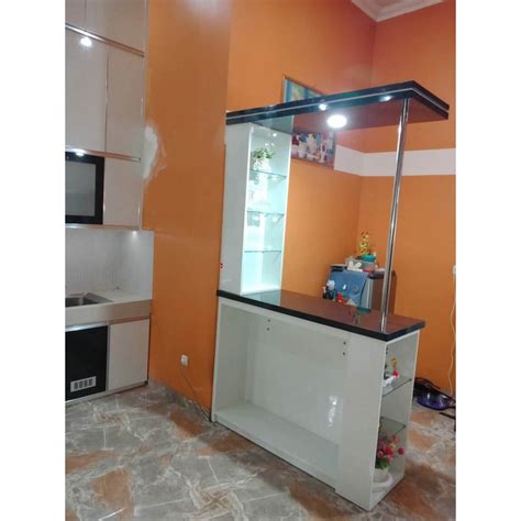 Jual Meja Bar Kitchen Set Minimalis Meja Minibar Minimalis Shopee