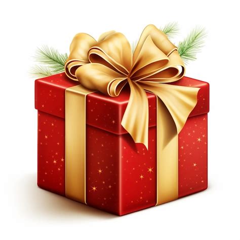 Caixa de presente ilustração de natal Foto Premium