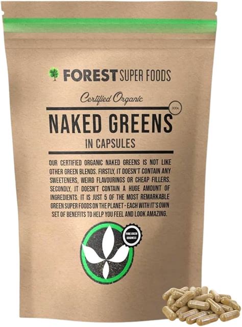Forest Super Foods Naked Greens Premium Greens Blend In Capsules No