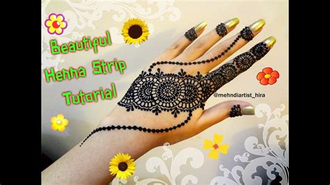 How To Apply Easy Simple Henna Mehndi Designs Strip Bail For Hands