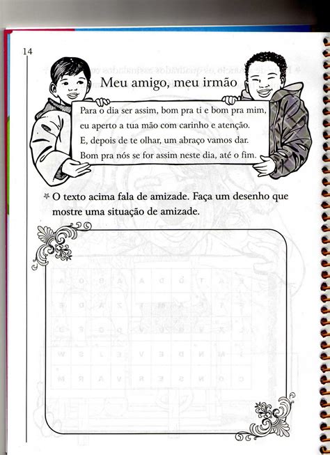 Atividades Para Trabalhar Valores Amizade Atividade Para Imprimir