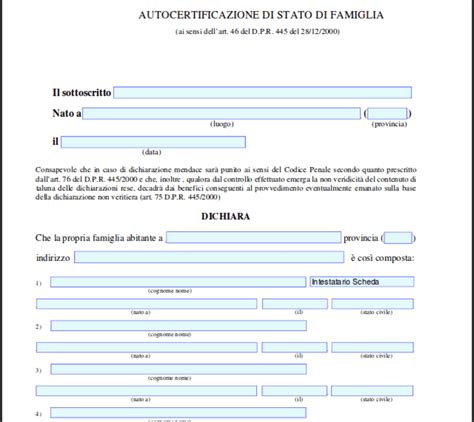 View 13 Autocertificazione Stato Di Famiglia Fac Simile Imagens De