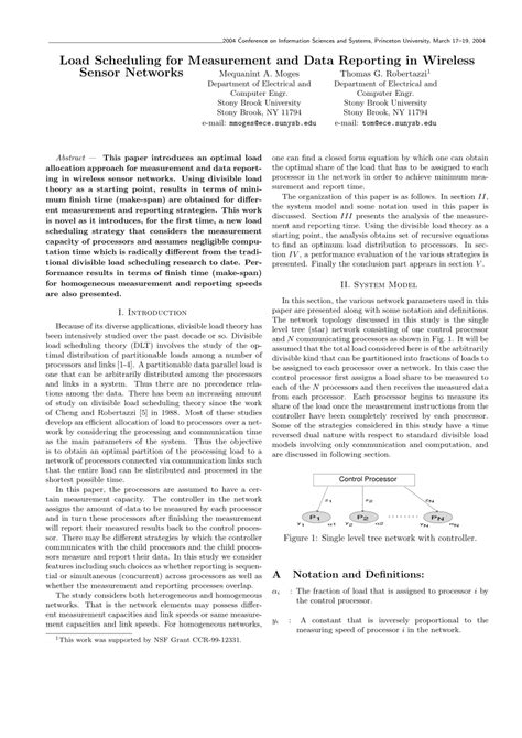 pdf wireless sensor networks scheduling for measurement and data reporting