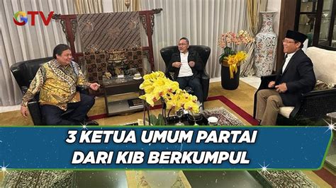 Tiga Ketum Partai Dari KIB Gelar Pertemuan Di Rumah Dinas Airlangga