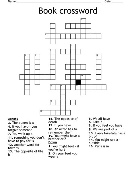 Collection Pictures Book Of Scanned Photos Crossword Completed