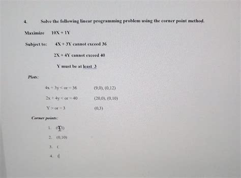 solved 4 solve the following linear programming problem