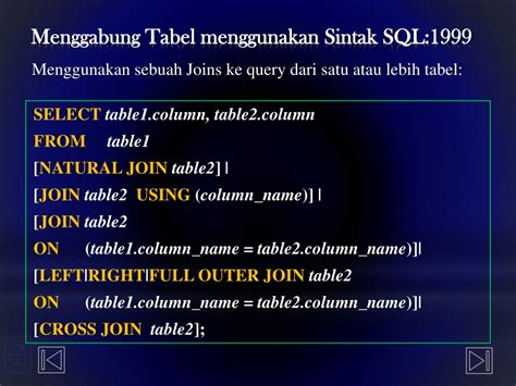PPT Menampilkan Data Dari Beberapa Tabel PowerPoint Presentation