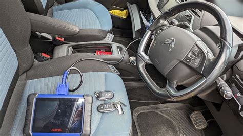 Citroen C4 Picasso Spare Remote KEY Using Autel IM 508 OBD Location