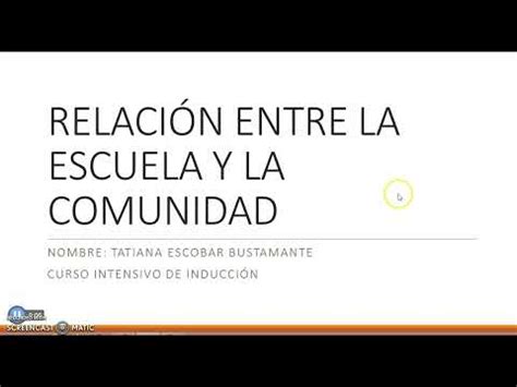 Relación entre escuela y comunidad Edukar