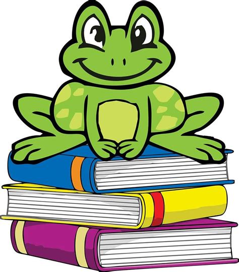 Frog Reading A Book Clipart Public Domain