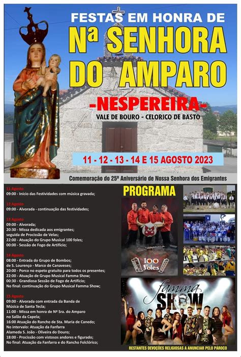 Festas Em Honra De Nossa Senhora Do Amparo Nespereira