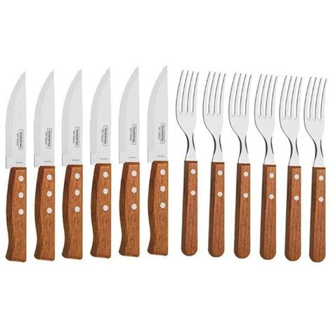 Kit Churrasco Tramontina 12 Peças Jumbo Garfo Faca 22399 063 Kit