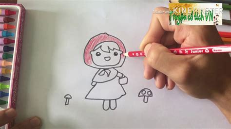 Hướng dẫn cách vẽ cô bé quàng khăn đỏ chibi cho người mới bắt đầu