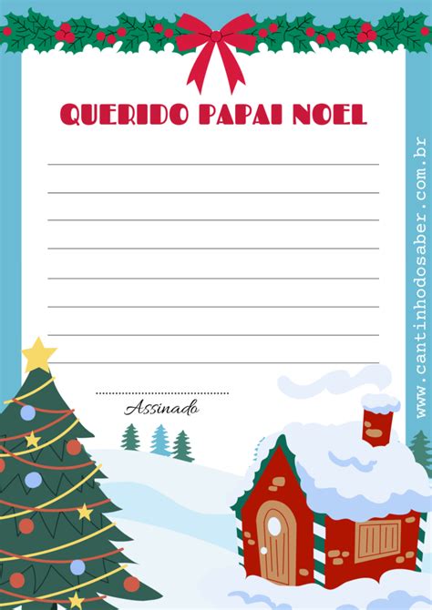 CARTINHA PARA O PAPAI NOEL Atividades para a Educação Infantil