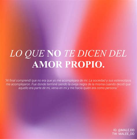 LO QUE NO TE DICEN DEL AMOR PROPIO La Juventud Opina