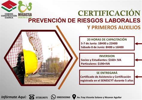 Certificaci N En Prevenci N De Riesgos Laborales Y Primeros Auxilios