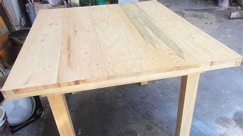 como hacer mesa de madera fácilmente y con poca herramienta YouTube