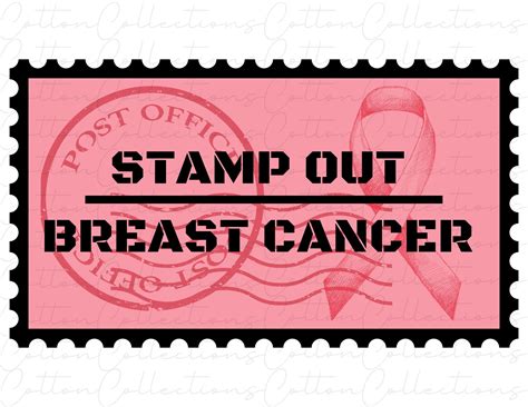 Stamp Out Breast Cancer Png Etsy