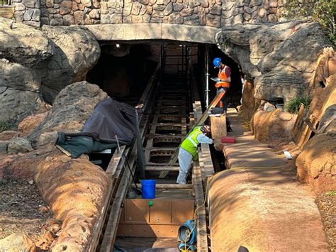 Spray Paint Marks Future Construction On Splash Mountain For Tiana S