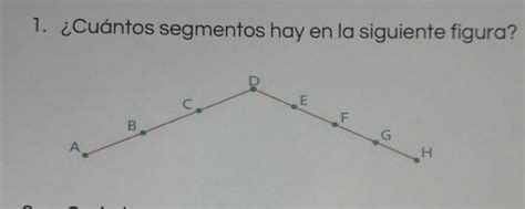 Cu Ntos Segmentos Hay En La Siguiente Figura Eb Brainly Lat