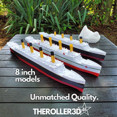 3 Pack RMS Titanic Model Britannic Olympic 8 Titanic Toy Titanic Cake