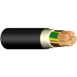 NYY J 4X16 RE schwarz Messlänge Erdkabel EINDRÄHTIG Starkstromkabel