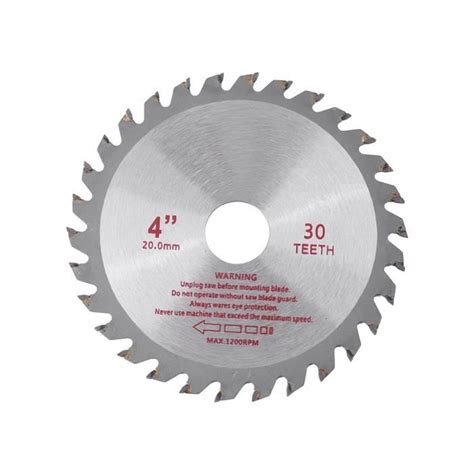 EJ life Roue de coupe de scie 4 pouces 30T dents carbure cimenté scie