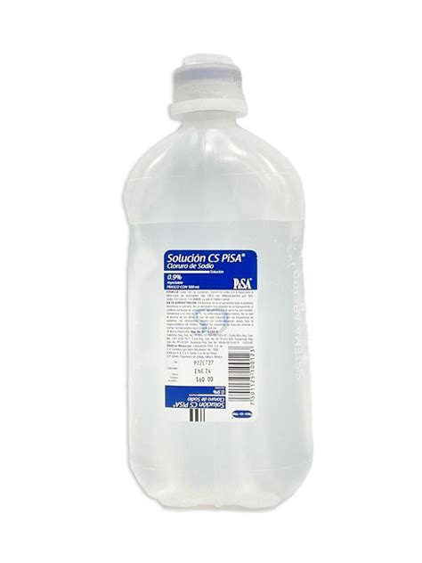 SOLUCIÓN CLORURO SODIO 500ML 0 9 PISA Human Haim