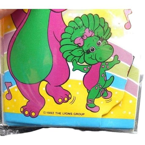 Vintage NOS Barney Baby Bop Birthday Party Invitations 1992 Etsy
