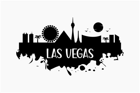 Las Vegas Skyline Silhouette Graphic By Berridesign Creative Fabrica