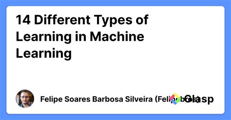 Different Types Of Learning In Machine Learning Glasp