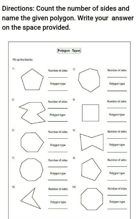learning task 1directions count the number of sides and name the given polygon write your