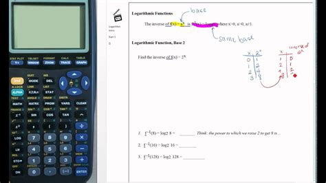 logarithm intro part 1 youtube