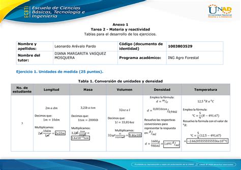 Tarea 2 Materia Y Reactividad Anexo 1 Tarea 2 Materia Y