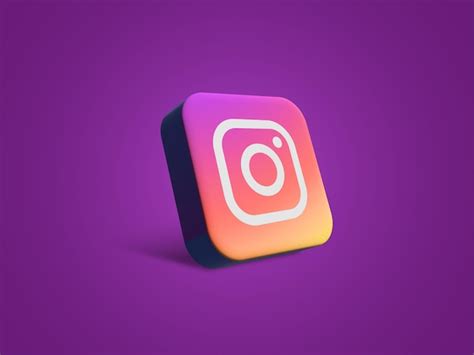 Icon De Instagram De Las Redes Sociales Vectoriales 3d Vector Premium