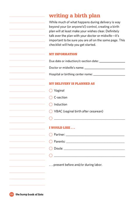Extended Ebook Content For The Bump Book Of Lists For Pregnancy And