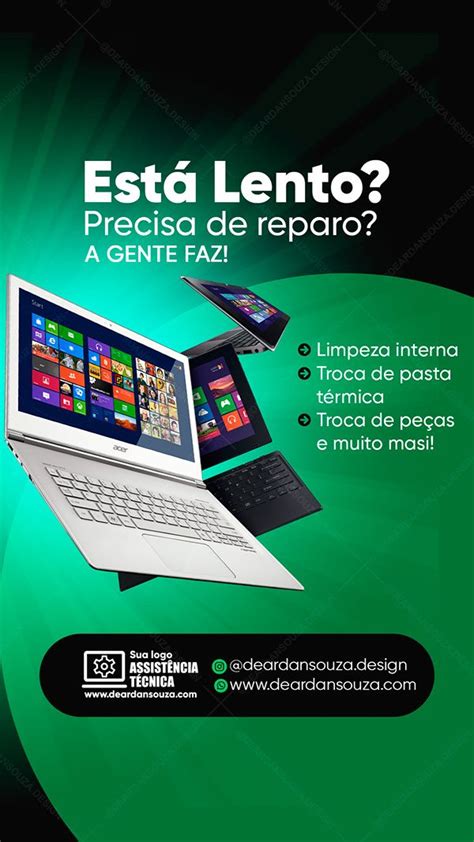 ASSISTÊNCIA TÉCNICA EM COMPUTADORES PACK PSD on Behance Web banner