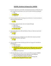 Bloodborne Pathogens Quiz Answers Docx Answers Bloodborne Pathogens