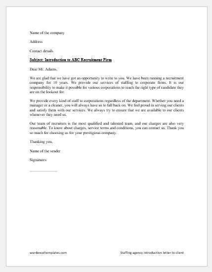 Staffing Email Template Prntbl Concejomunicipaldechinu Gov Co