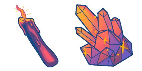 Purple Orange Candle Quartz Animated Cursor Sweezy Custom Cursors