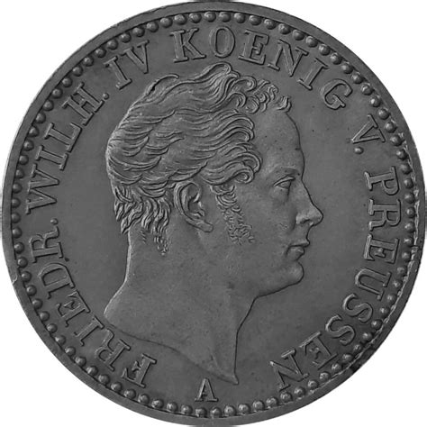 Brandenburg Preußen 1 6 Taler 1852 A König Friedrich Wilhelm IV 18